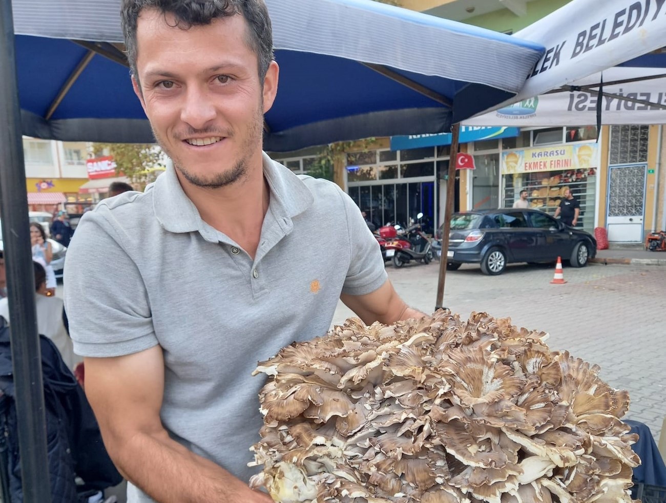 17 kiloluk dev mantar buldu